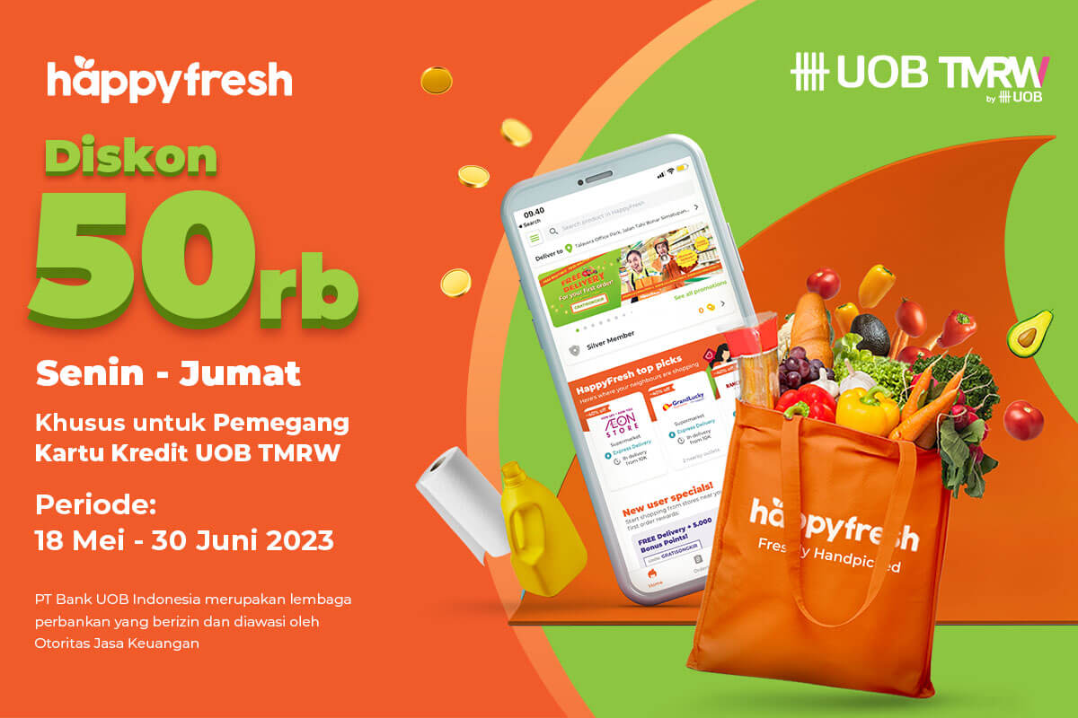 Lengkapi Kebutuhan Kulkasmu dengan Promo dari UOB & TMRW!